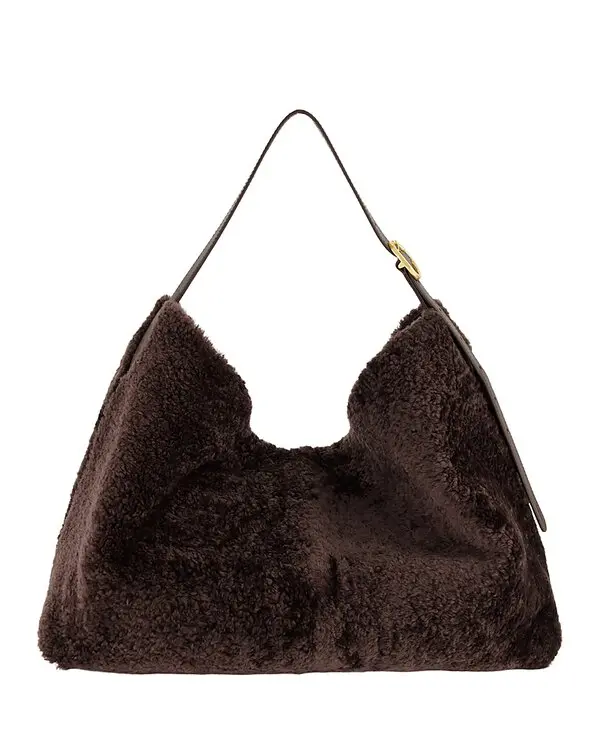 Vince Medium Shearling Hobo