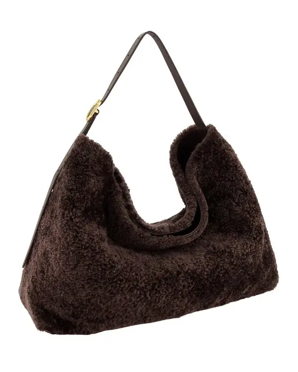 Vince Medium Shearling Hobo