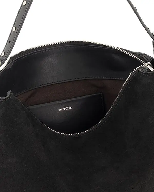 Vince Vivian Medium Suede Hobo Bag