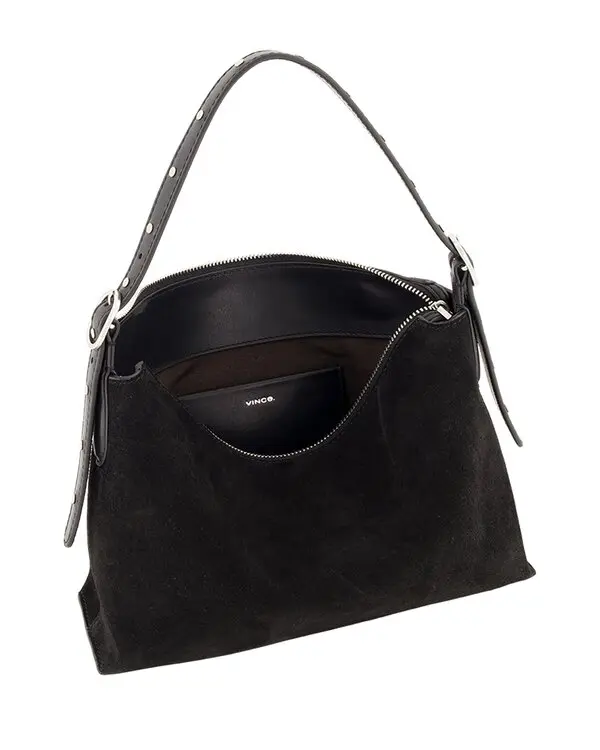 Vince Vivian Medium Suede Hobo Bag