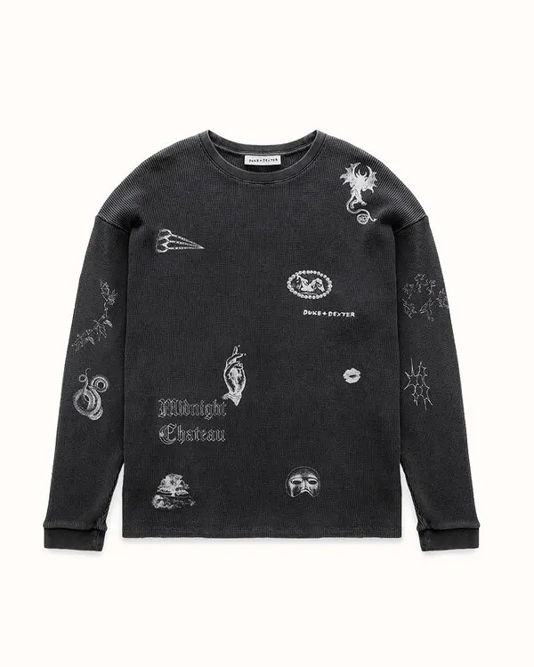 DUKE + DEXTER Mc Sketch Washed Waffle Top