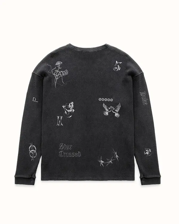 DUKE + DEXTER Mc Sketch Washed Waffle Top
