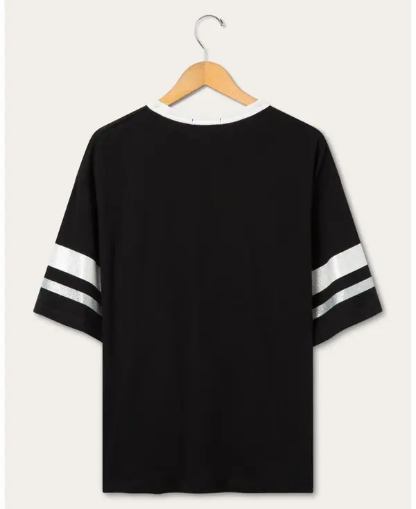 Junk Food Clothing Las Vegas Raiders Glitter Boxy Ringer