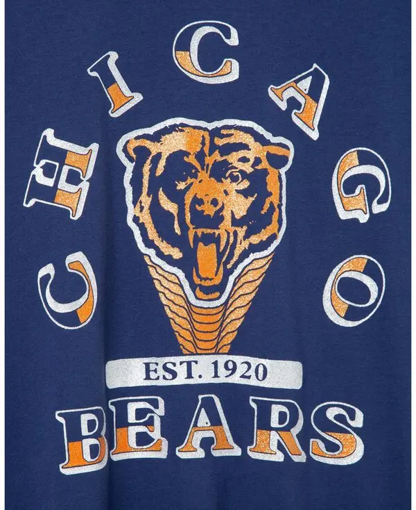 Junk Food Clothing Chicago Bears Glitter Boxy Ringer