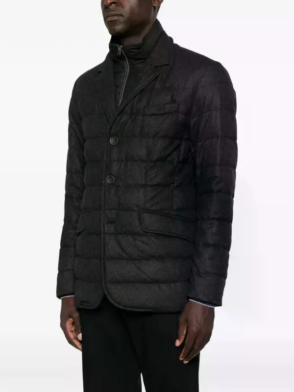 Herno Quilted Button-up Jacket
