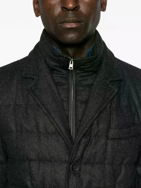 Herno Quilted Button-up Jacket