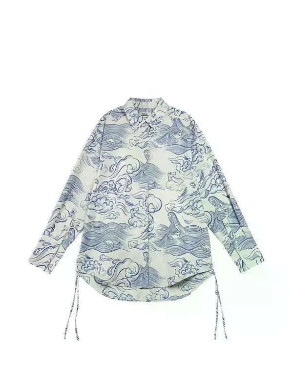 FUTURE CLASSICS All-over Print Wrap Shirt - White