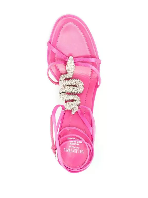 Valentino Garavani 110mm Crystal-embellished Leather Sandals