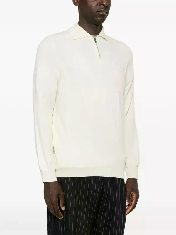 AMARANTO Quarter-zip Pocket Sweater