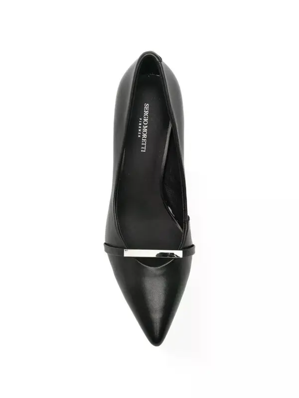 SERGIO MORETTI FIRENZE Pointed-toe Bar-detail Pumps