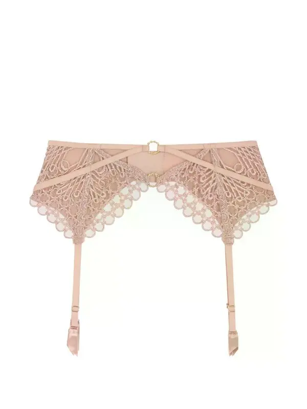 AUBADE Eloge Du Desir Lace-embroidered Suspender Belt