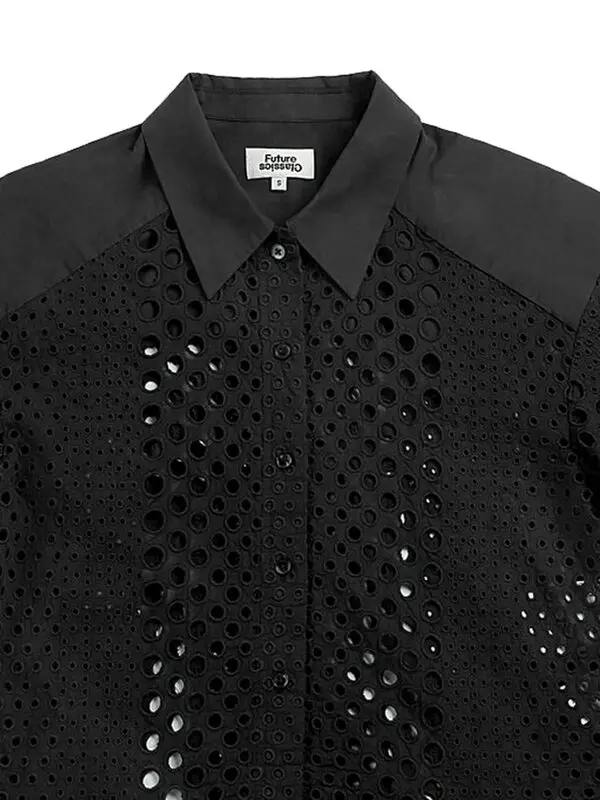 FUTURE CLASSICS Cropped Eyelet-lace Shirt
