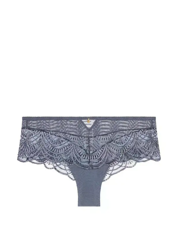 AUBADE Vibes Lace-trim Briefs - Blue