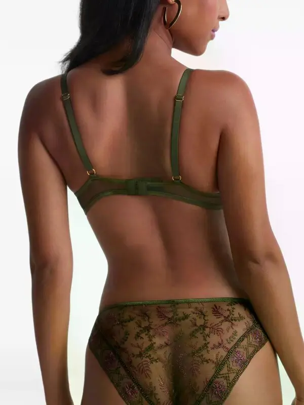 AUBADE Sound Of Heart Embroidered Plunge Bra