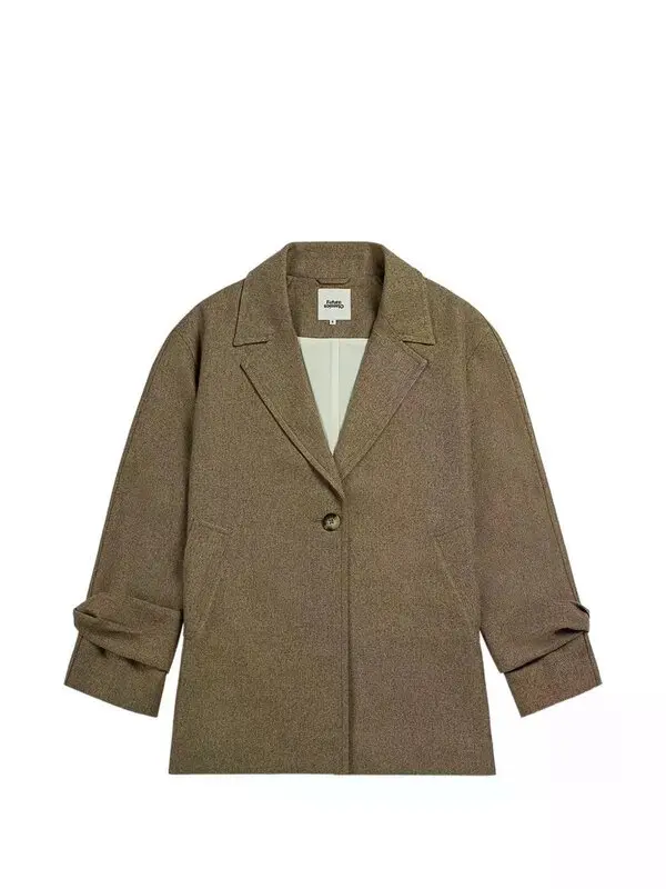 FUTURE CLASSICS Herringbone-pattern Cocoon Jacket