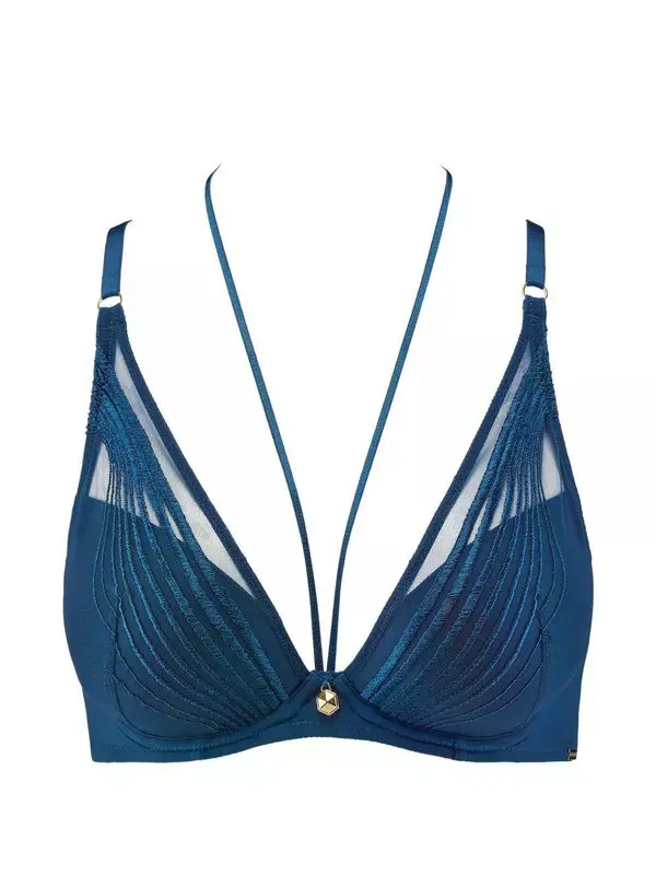AUBADE Embroidered Cindy Bruna Bra - Blue