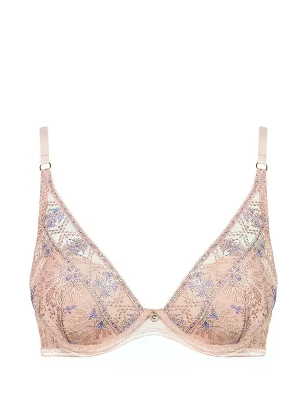 AUBADE Sound Of Heart Plunge Bra - Pink
