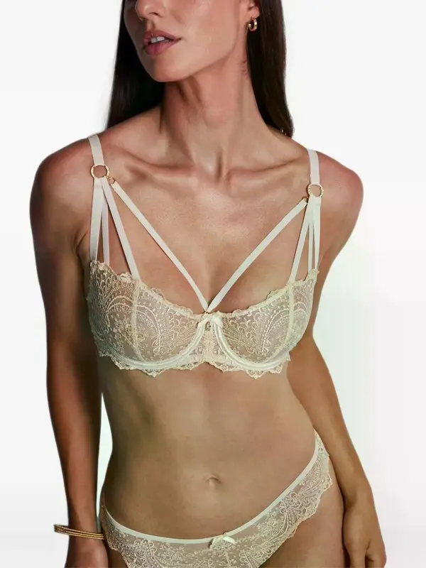 AUBADE Crin Noir Embroidered Underwired Bra