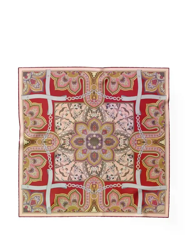 ELIZABETTA Francesca Silk Scarf - Red