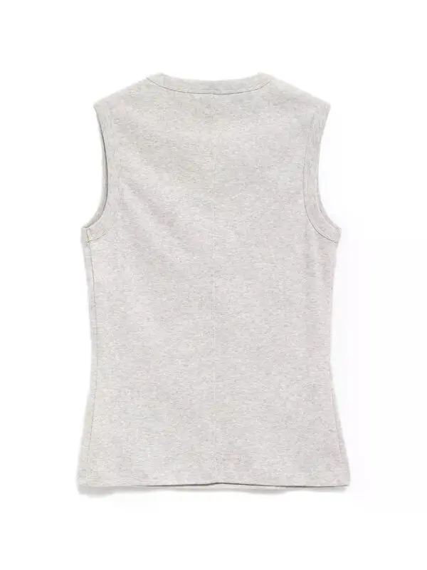FLORE FLORE Jill V-neck Tank Top - Grey