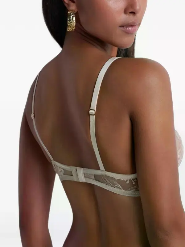 AUBADE Magnetic Spell Embroidered Bra - Neutrals