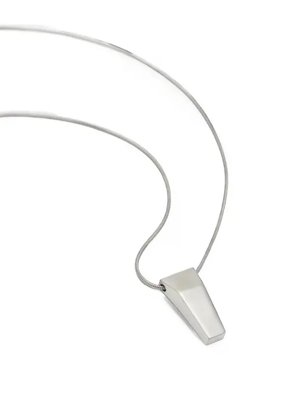 Rick Owens Mini Trunk Pendant Snake-chain Necklace