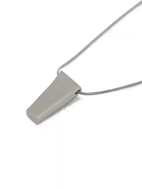 Rick Owens Mini Trunk Pendant Snake-chain Necklace