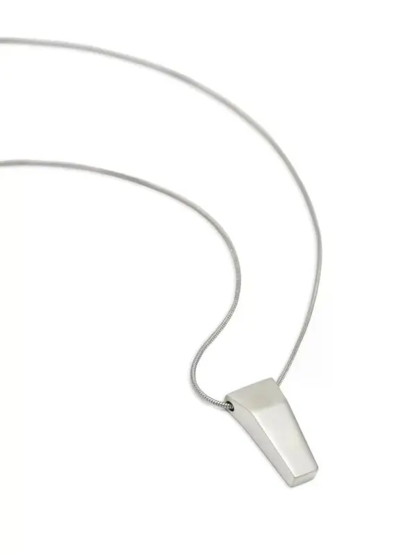 Rick Owens Mini Trunk Pendant Snake-chain Necklace