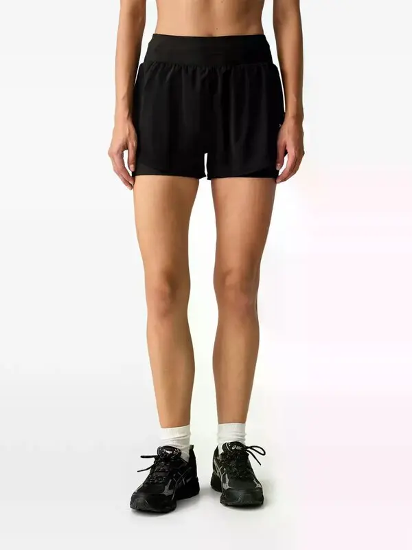 PUMA Dreamrun Drycell Layered Logo-print Shorts - Black