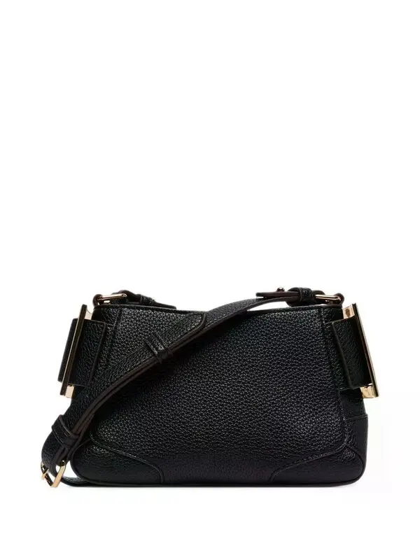 Moschino Buckle-detail Grained Crossbody Bag