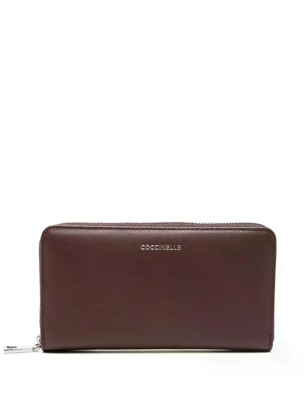COCCINELLE Logo-print Leather Wallet - Brown