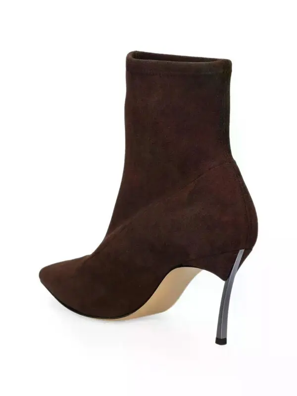 Casadei Pointed-toe Sock-style Ankle Boots