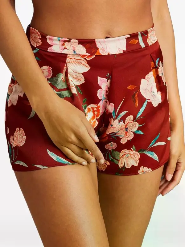 AUBADE Sweet Folk Floral-print Pajama Shorts