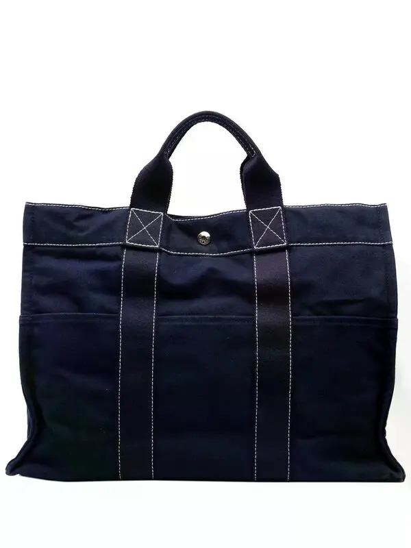 Hermès 1990-2010 Canvas Fourre Tout Mm Tote Bag