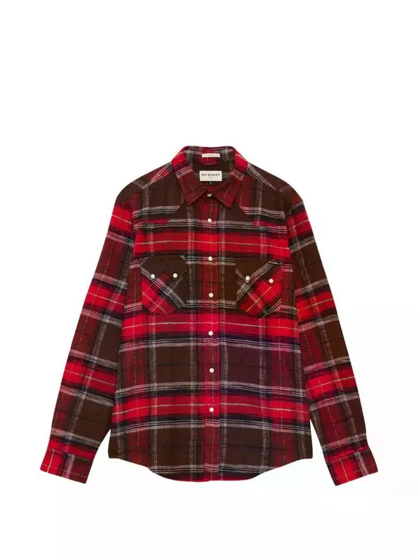 ROY ROGER'S Western Check-pattern Shirt