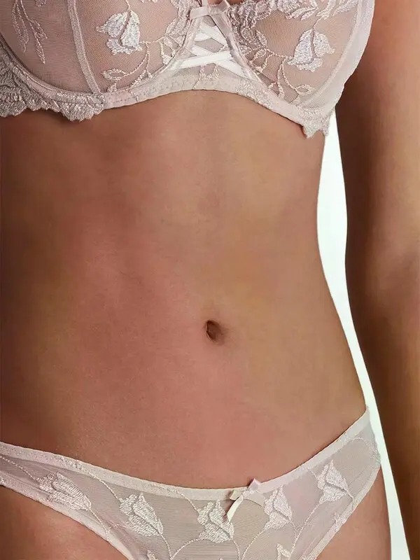 AUBADE Softessence Floral-embroidered Tanga