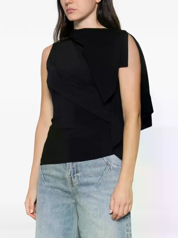 ENTIRE STUDIOS Odeon Asymmetric Draped Top