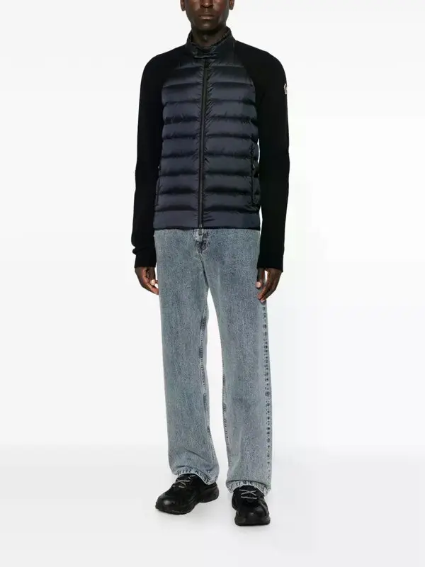 Moncler Quilted Panelled Cardigan