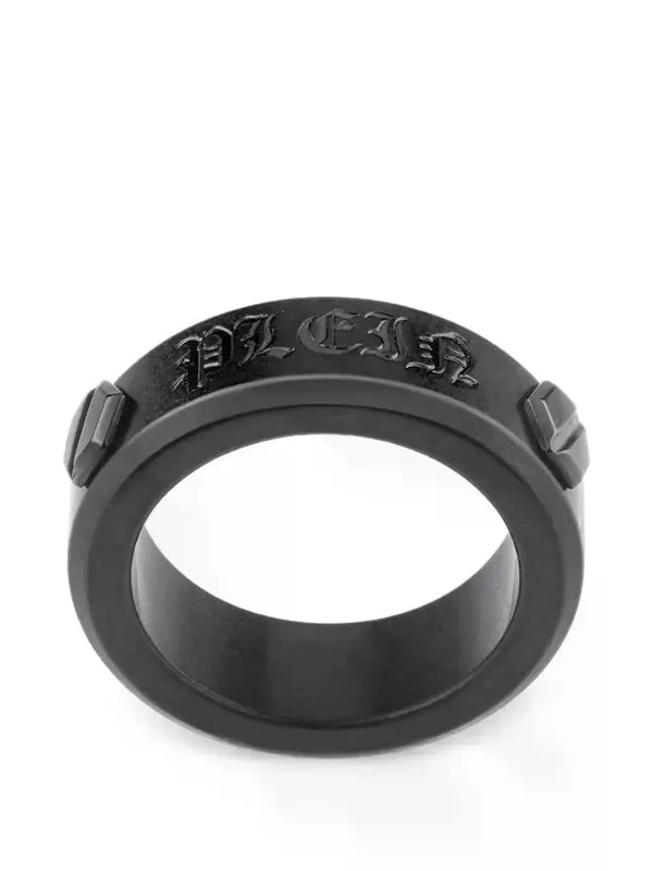 Philipp Plein Hexagon Logo-plaque Ring