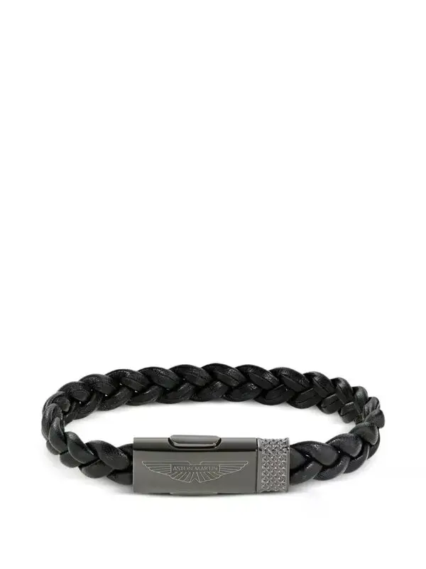 ASTON MARTIN Braided Leather Bracelet