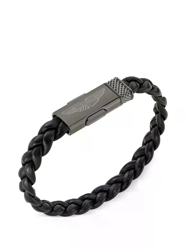 ASTON MARTIN Braided Leather Bracelet