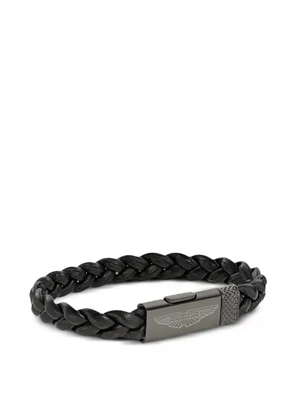 ASTON MARTIN Braided Leather Bracelet