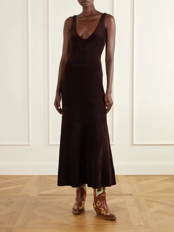 Gabriela Hearst Capitana Painted Leather Knee Boots
