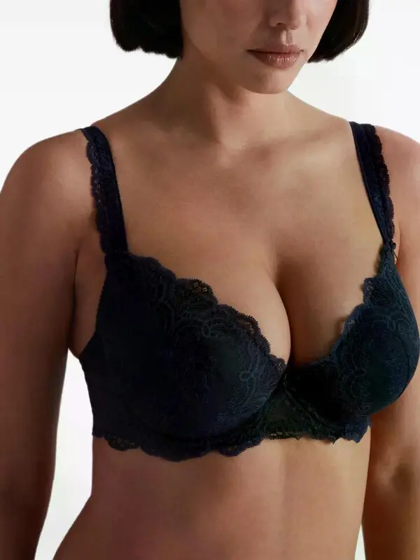 AUBADE Danse Des Sens Floral-lace Bra - Blue