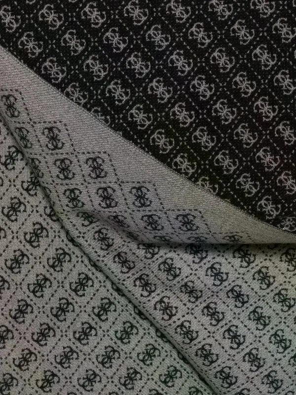 Guess Monogram-print Rhinestone-embellished Scarf