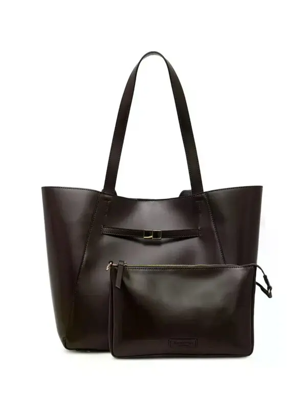 Marc O'polo Tessa Logo-patch Pouch-detail Tote Bag - Brown