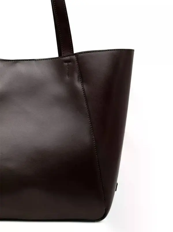 Marc O'polo Tessa Logo-patch Pouch-detail Tote Bag - Brown