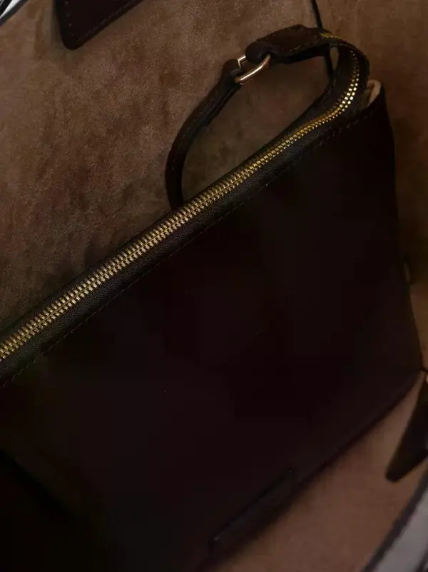 Marc O'polo Tessa Logo-patch Pouch-detail Tote Bag - Brown