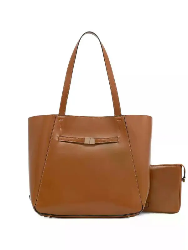 Marc O'polo Tessa Logo-patch Leather Tote Bag