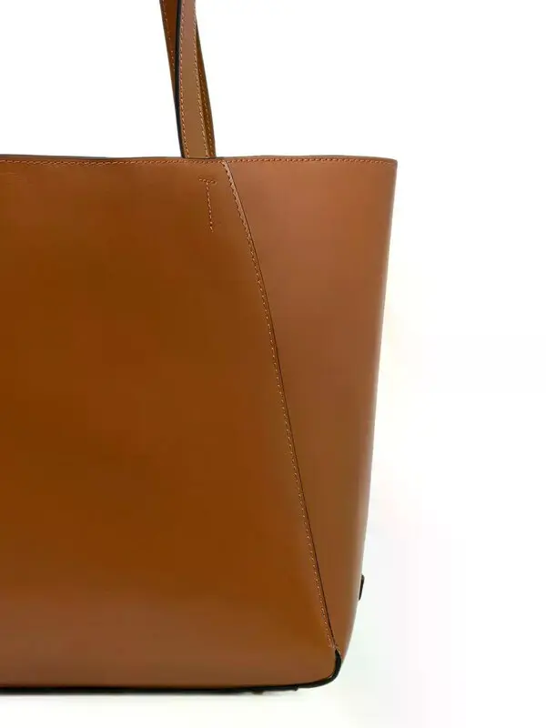 Marc O'polo Tessa Logo-patch Leather Tote Bag
